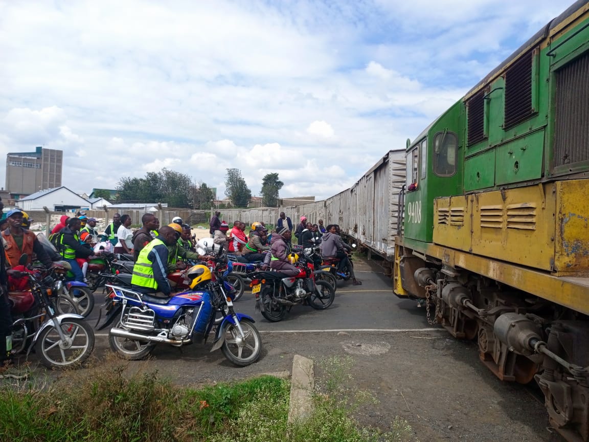 Cargo train stalls near KFA in Nakuru city